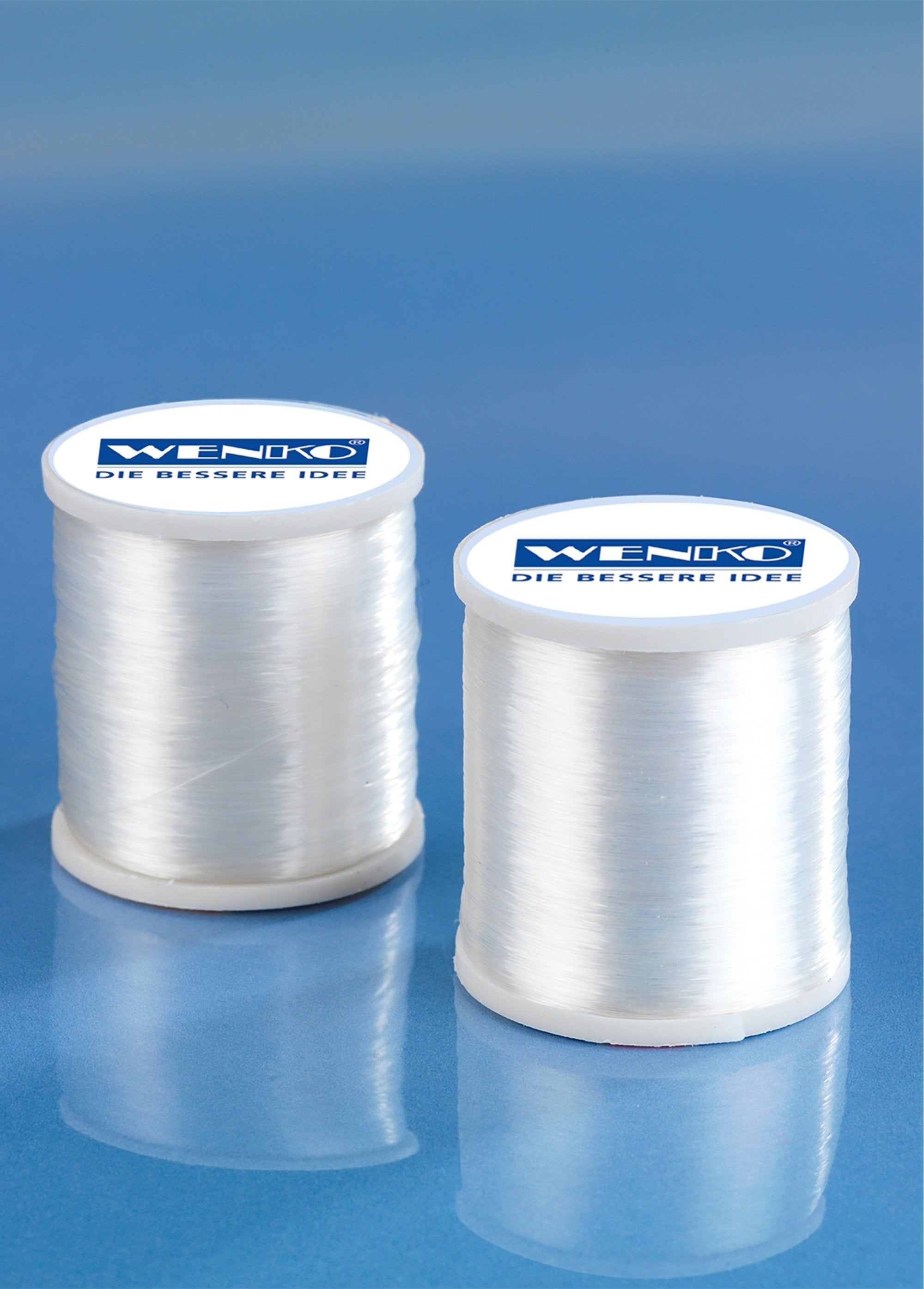 Spools of transparent sewing thread - set of 2 White lot2 | Afibel